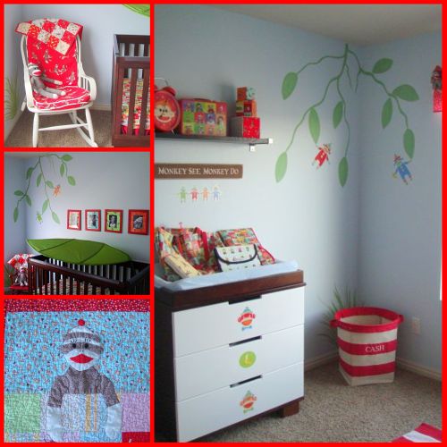 Sock Monkey Boys Nursery