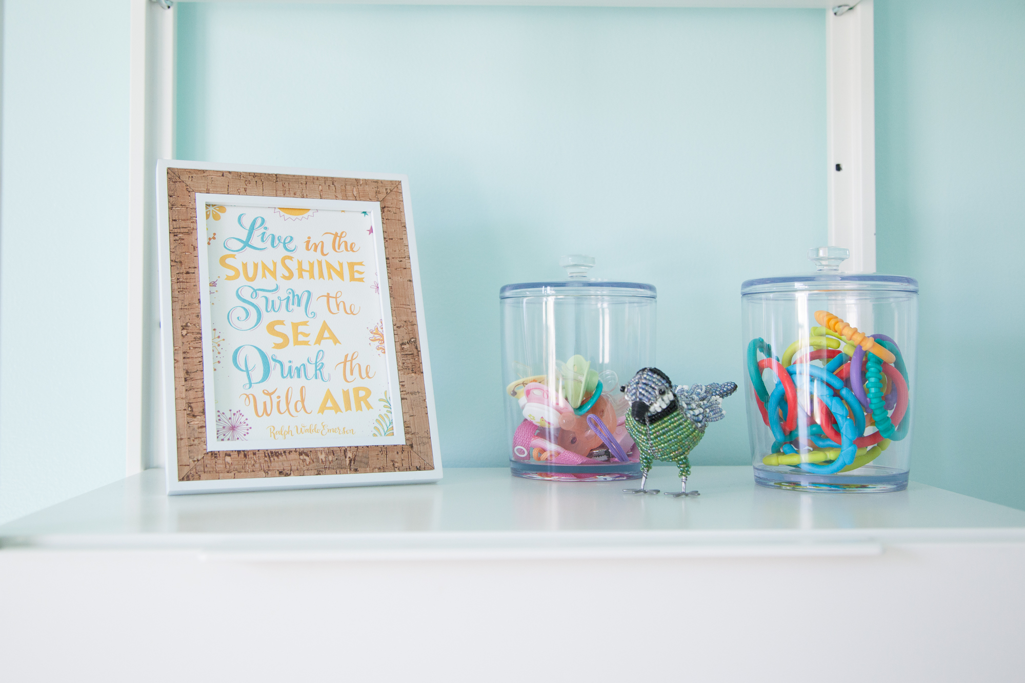 Aqua and Pink Baby Girl Nursery - Project Nursery