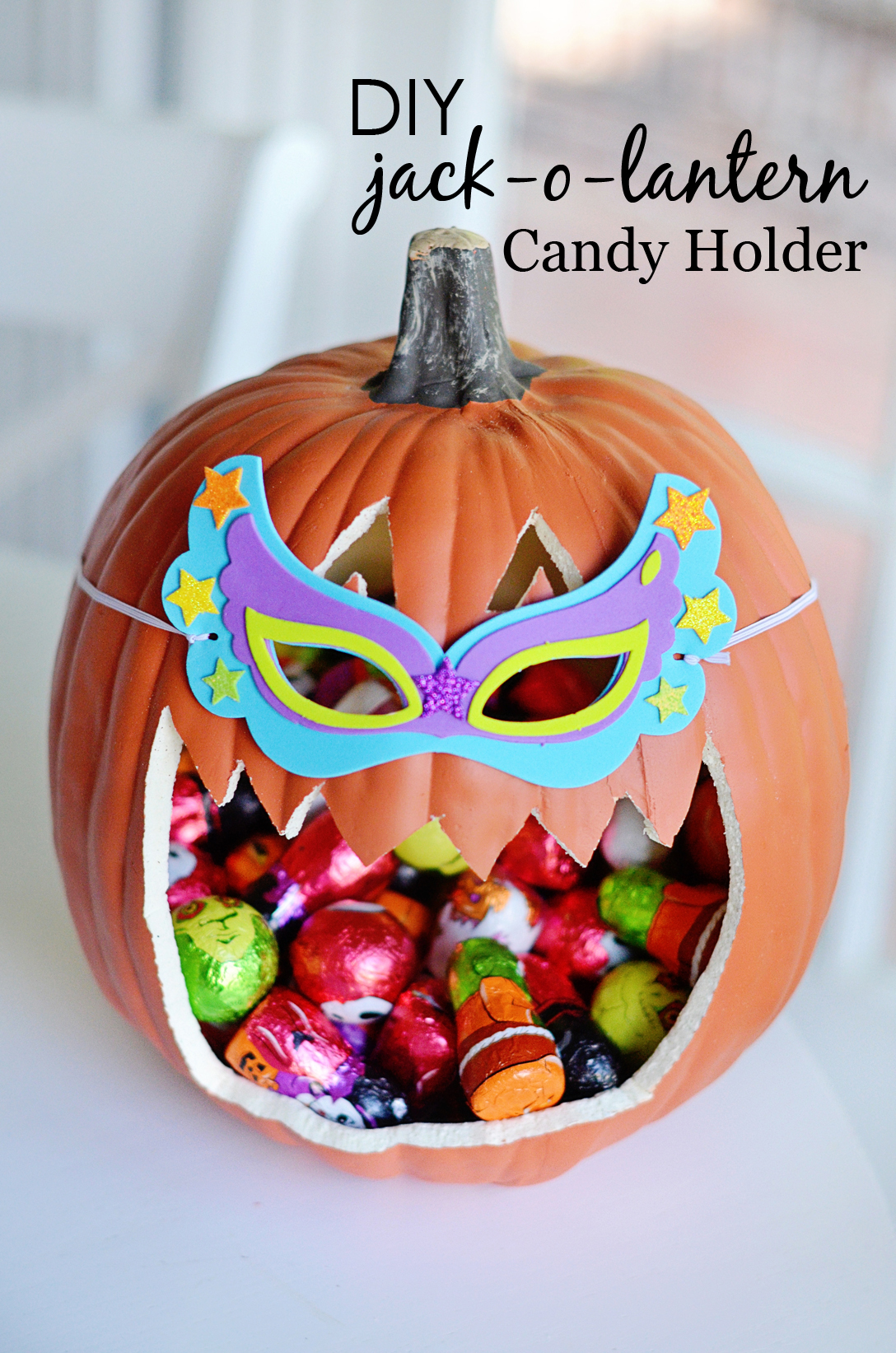 DIY Jack-O-Lantern Candy Holder - Project Nursery