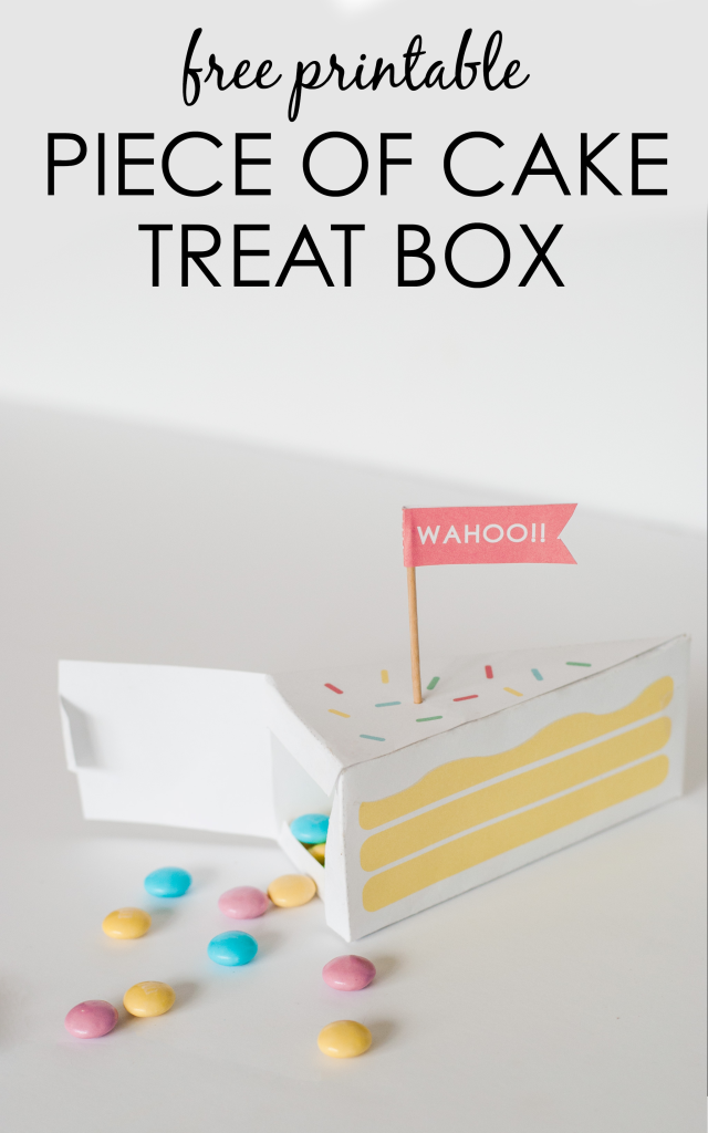 Free Printable Cake Treat Box - Project Nursery