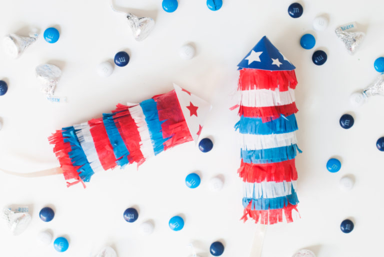 DIY Mini Pull-String Rocket Piñatas - Project Nursery